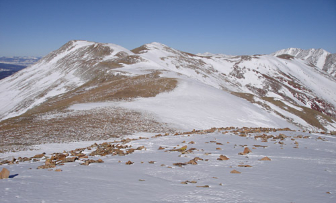 Advanced Snowshoe – Hoosier ridge summit (13,352 feet), possibly Red ...