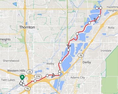 Bike – Twin Lakes - Clear Ck, Platte River north to 104th — The Colorado Mountain Club