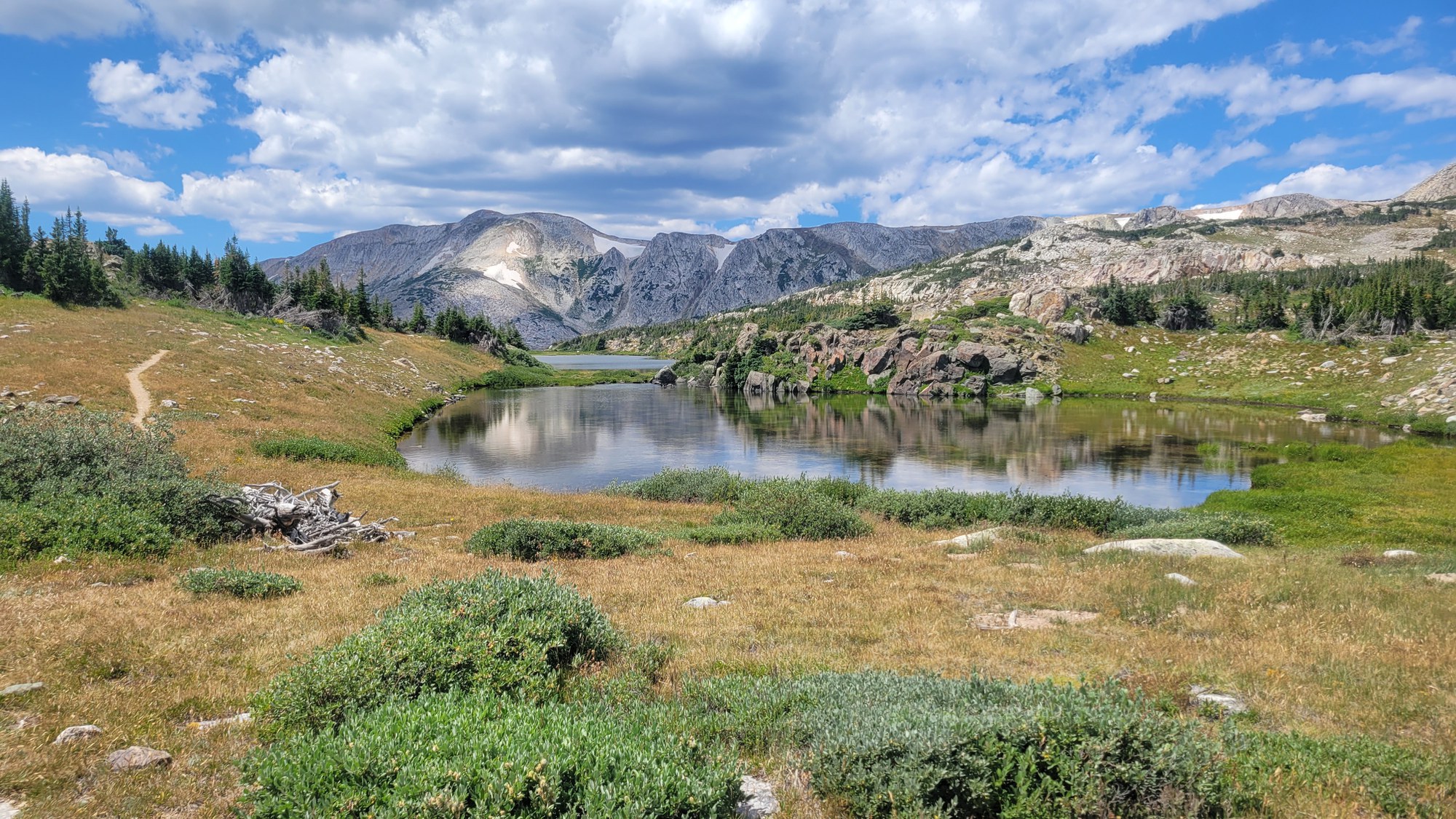BPX 3-Day: Deep Lake and Heart Lake from Sheep Lake TH returning over ...